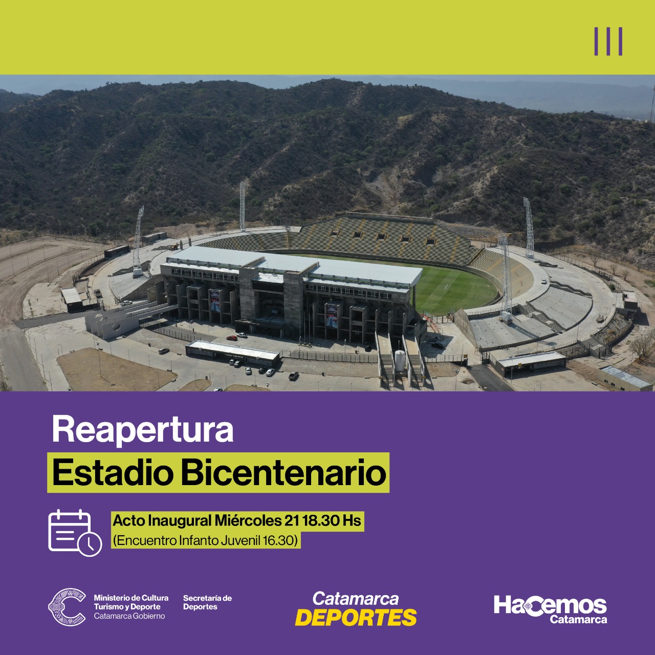Tras 7 años de inactividad, el Estadio Bicentenario reabre sus puertas ...