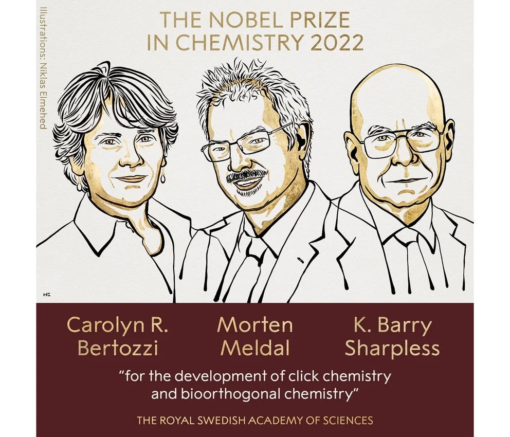 Los creadores de la “química del click” ganaron el premio Nobel 2022 - La Unión Digital