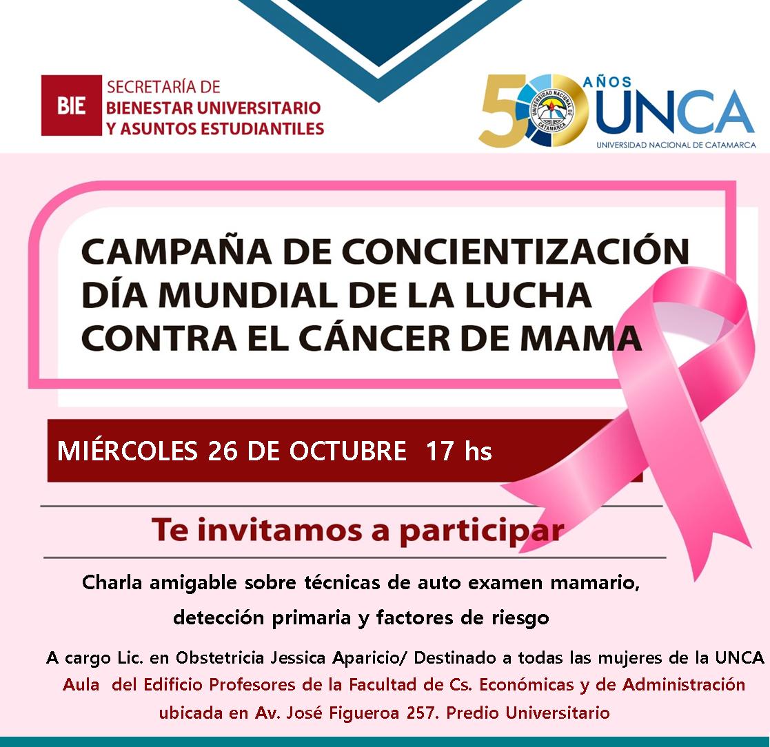 Charla sobre técnicas de autoexamen mamario en la UNCA - La Unión Digital