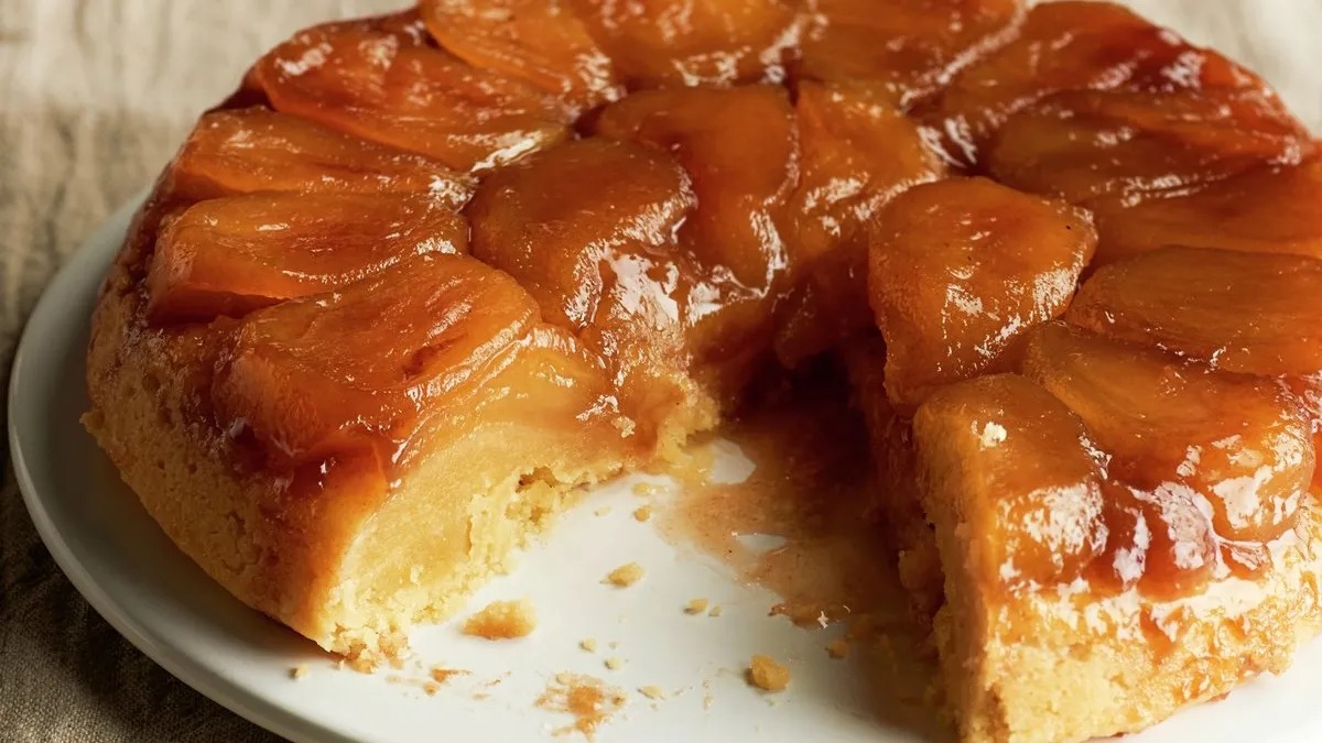 Torta invertida de manzanas receta fácil ideal para la merienda - La ...